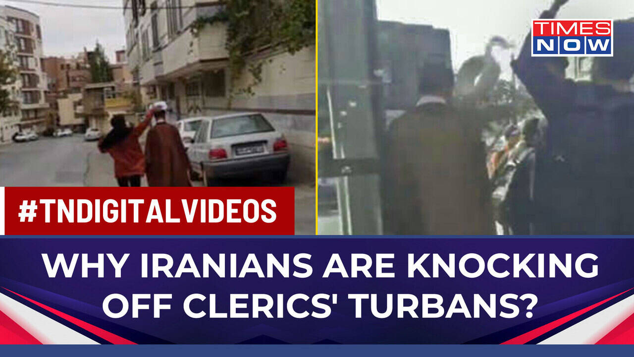 Iran Hijab Protest Young Iranians Knock Turbans Off Clerics In Show Of Contempt Defy Ultimatum