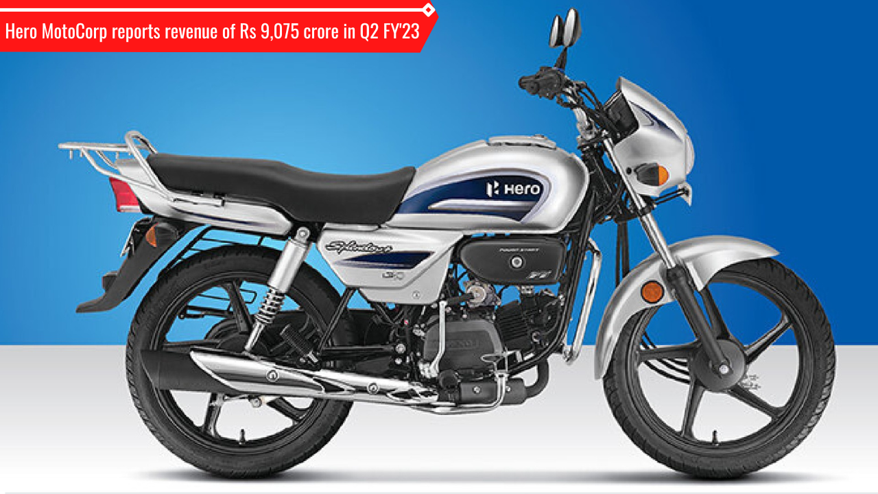 Hero Motocorp: Hero MotoCorp reports revenue of Rs 9,075 crore in Q2 FY ...