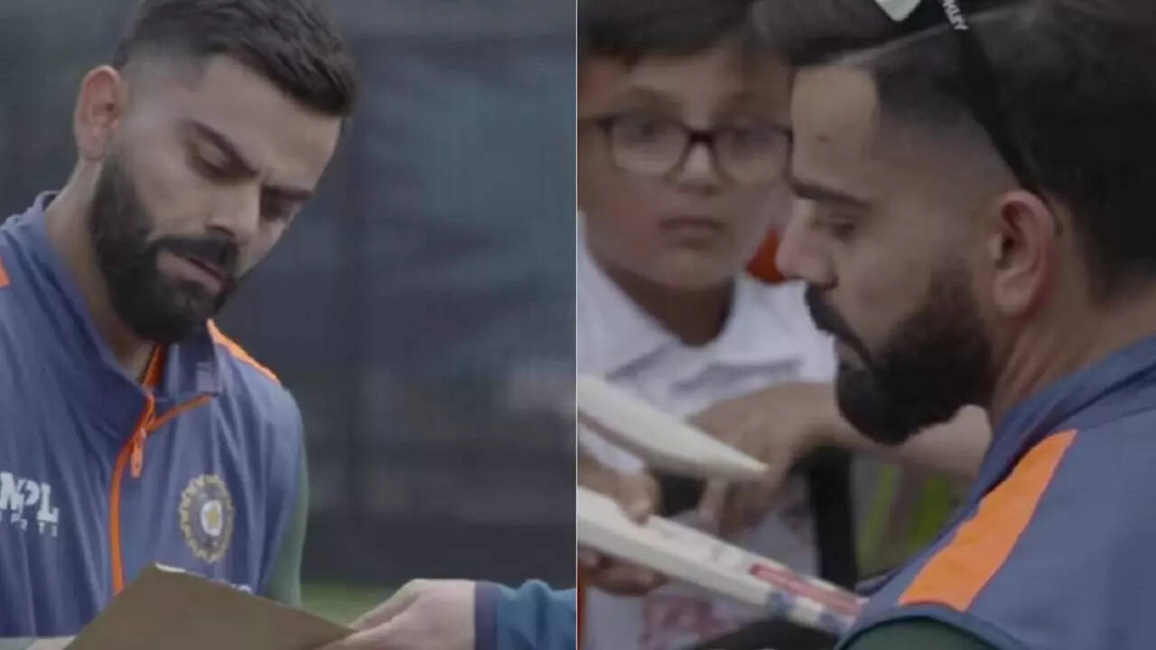 WATCH: Virat Kohli signs autographs, click pictures with fans present ...