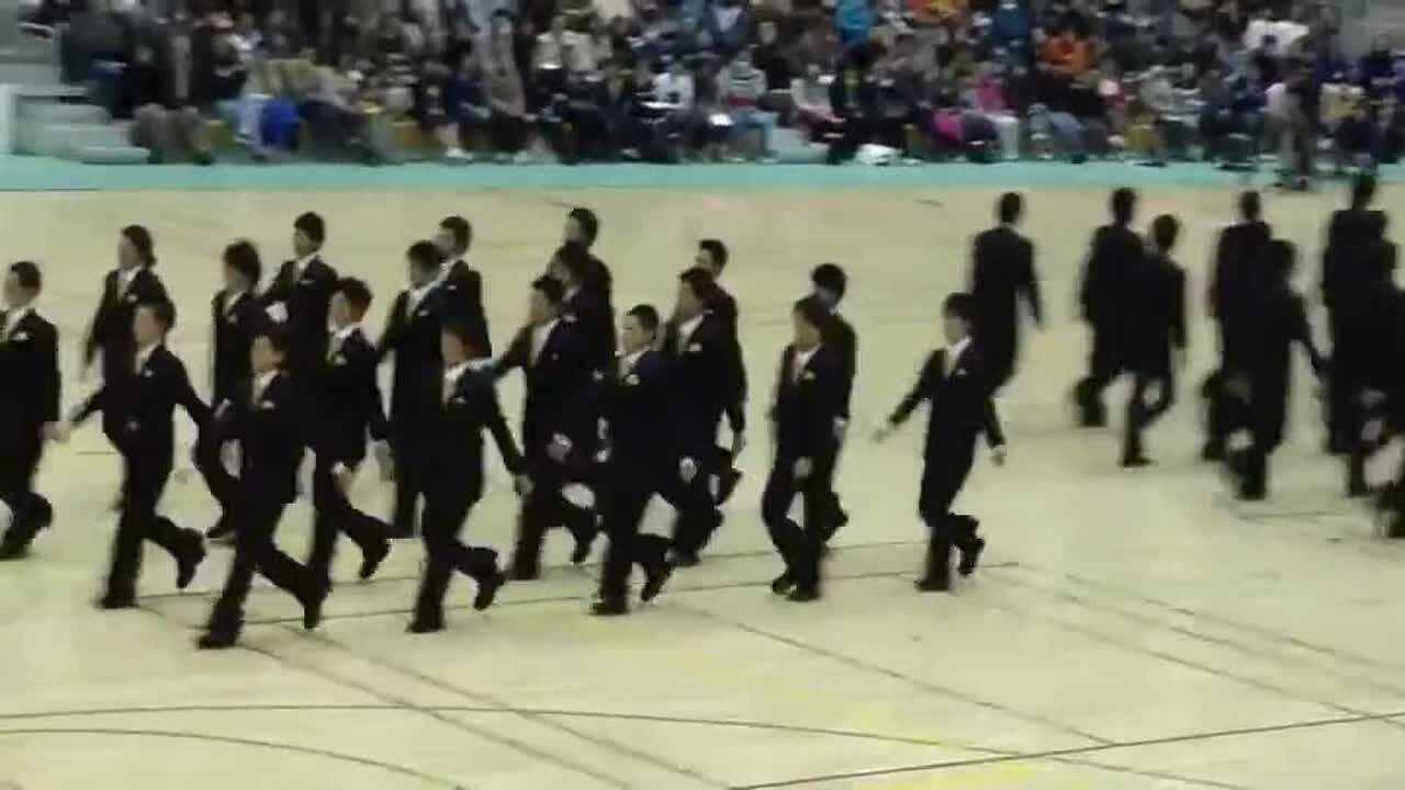 Viral video: Japanese students performing 'Shuudan Koudou' is hypnotic to watch | Times Now
