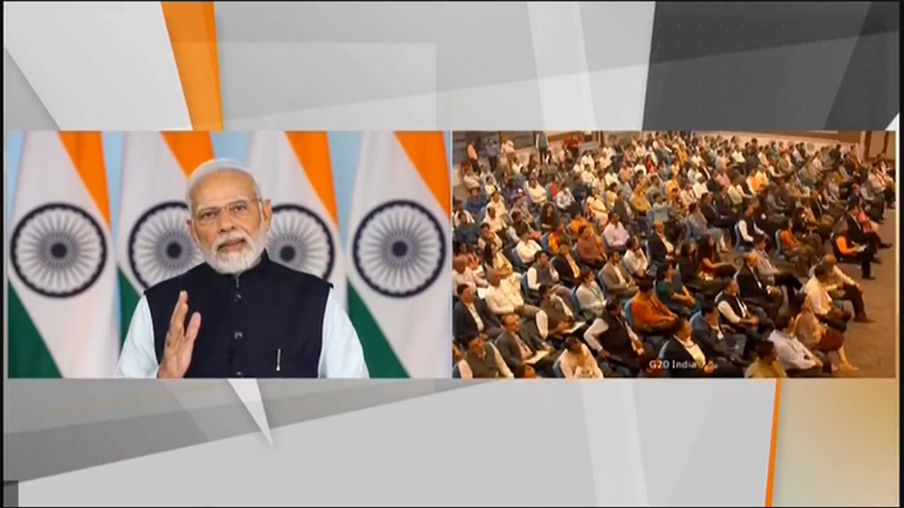 PM Modi unveils India's G20 Presidency logo, theme & website, says 'G20 logo is not just a logo ...