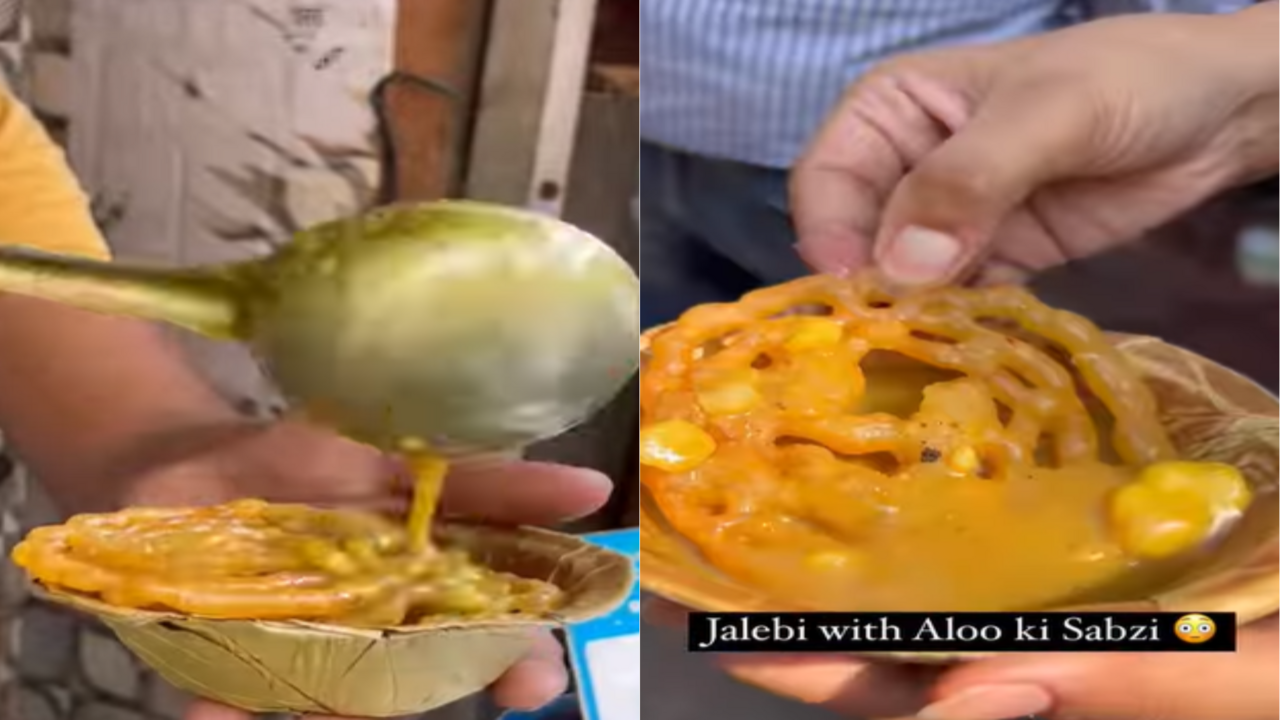 Food blogger tries 'jalebi' with 'aloo sabzi', internet disgusted ... Food blogger tries 'jalebi' with 'aloo sabzi', internet disgusted ...