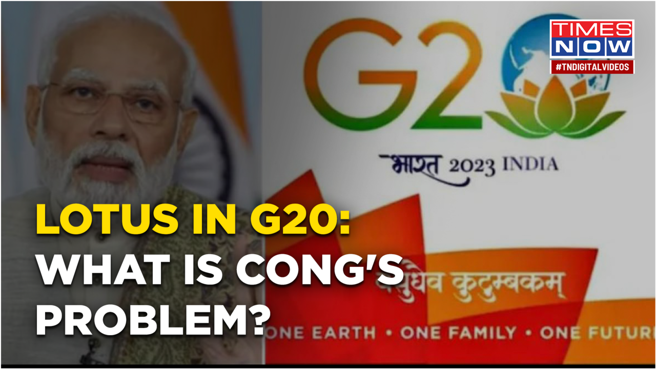 How BJP Responded To Congress' Objection To 'Lotus' In G20 Symbol Logo ...