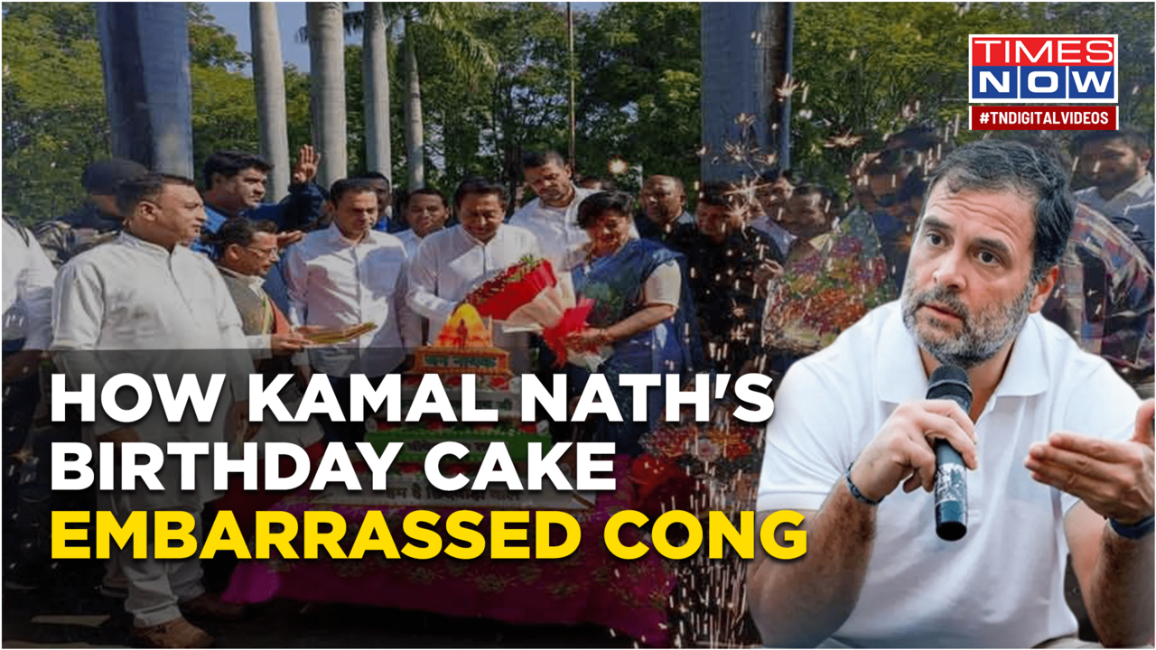 BJP Tears Into Congress After Video Of Kamal Nath Cutting Birthday Cake ...