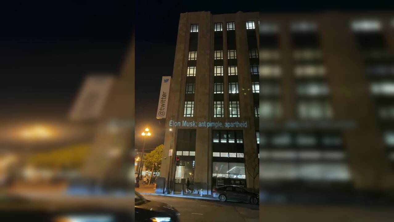 Viral video: 'Elon Musk: Supreme Parasite' - savage message projected ...