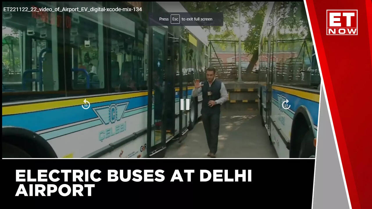 Electric Buses Introduced At Delhi Airport For Passengers Movement From ...