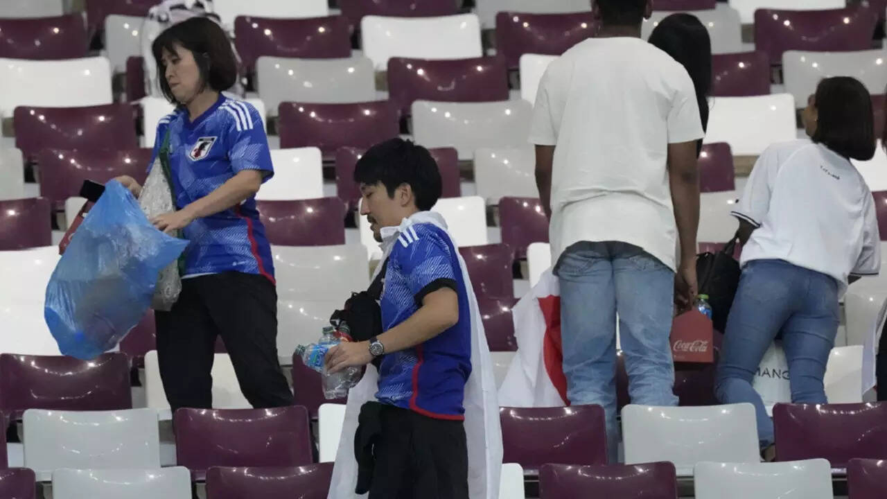 WATCH: Japan fans clean stadium before leaving after Samurai Blue ...