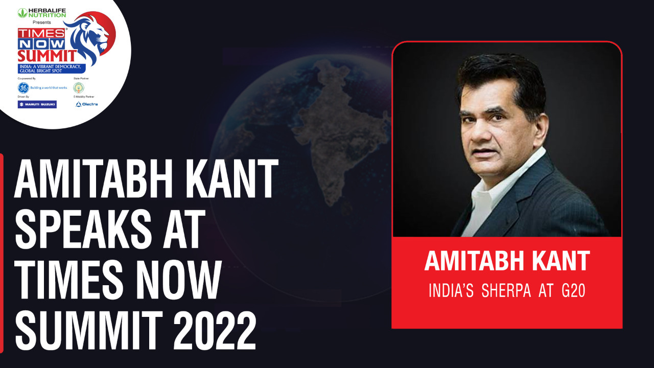 Amitabh Kant Speaks At Times Now Summit 2022 | English News | Latest ...