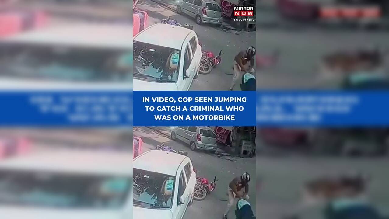 Viral Video Shows Brave Delhi Cop Jumping To Catch Chain Snatcher ...