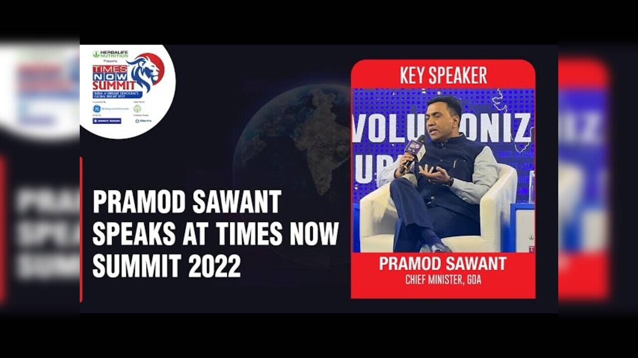 CM Of Goa Pramod Sawant Speaks On Revolutionizing Indian Tourism At ...