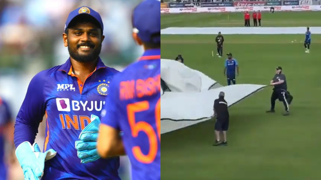 Left out of Indian line-up, Sanju Samson helps groundsmen in a sweet ...
