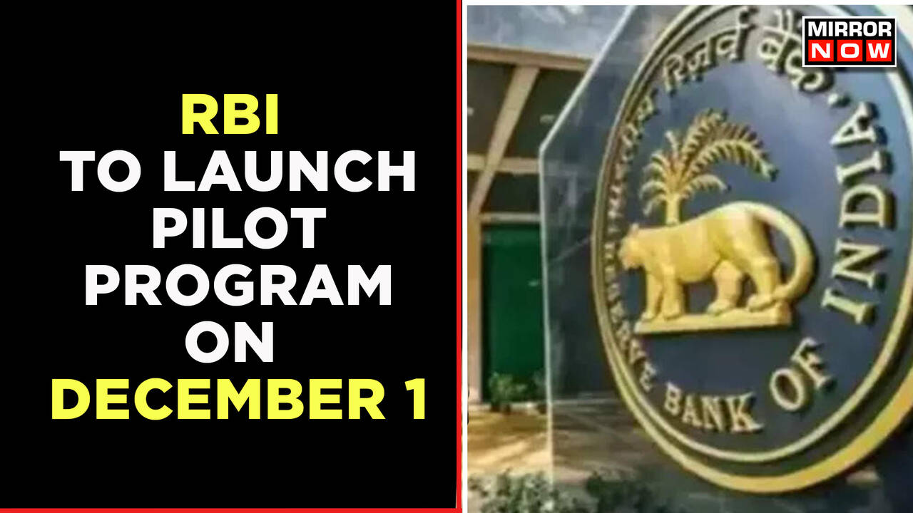 RBI To Launch Pilot Program For Digital Rupee On December 1 In Metro ... RBI To Launch Pilot Program For Digital Rupee On December 1 In Metro ...