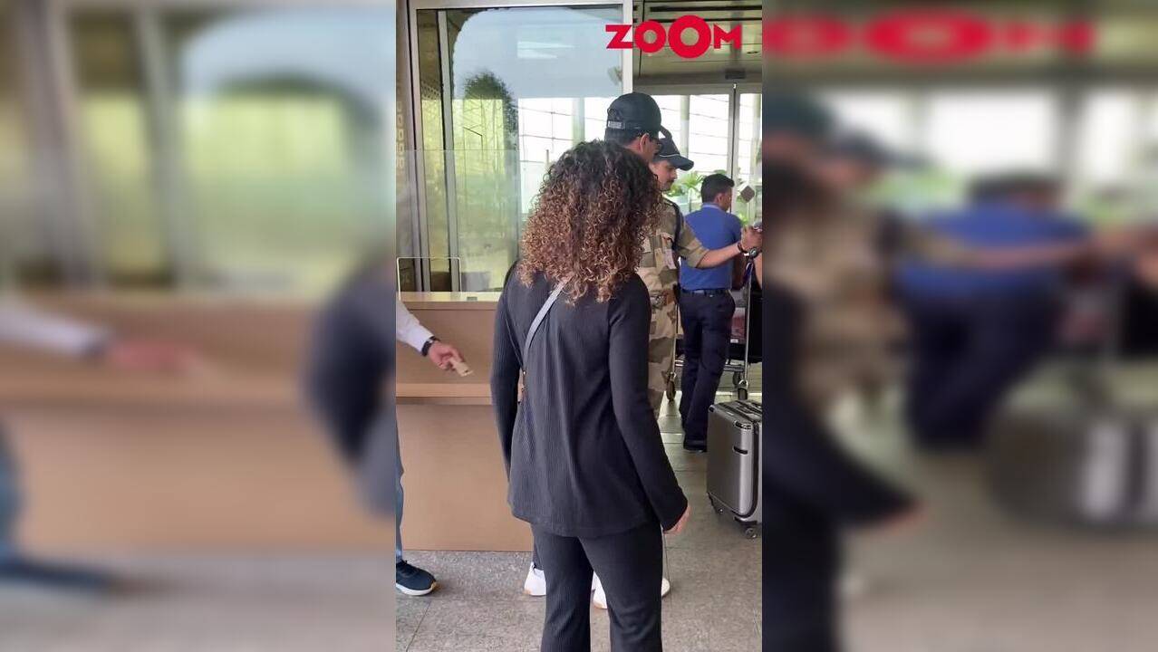 Vicky Kaushal and Sanya Malhotra get PAPPED at airport