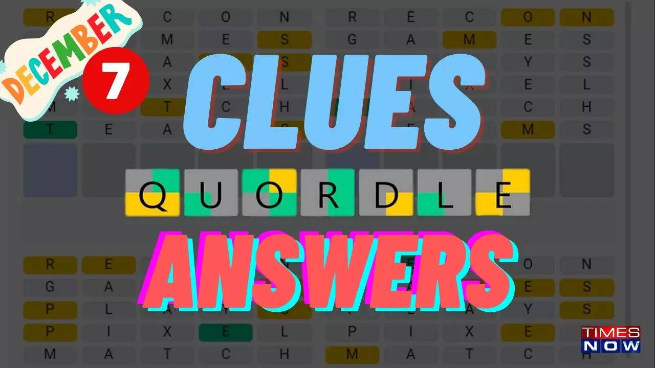 Word Game Wednesday; Quordle 317 hints, clues, and answers for Dec 7 ...
