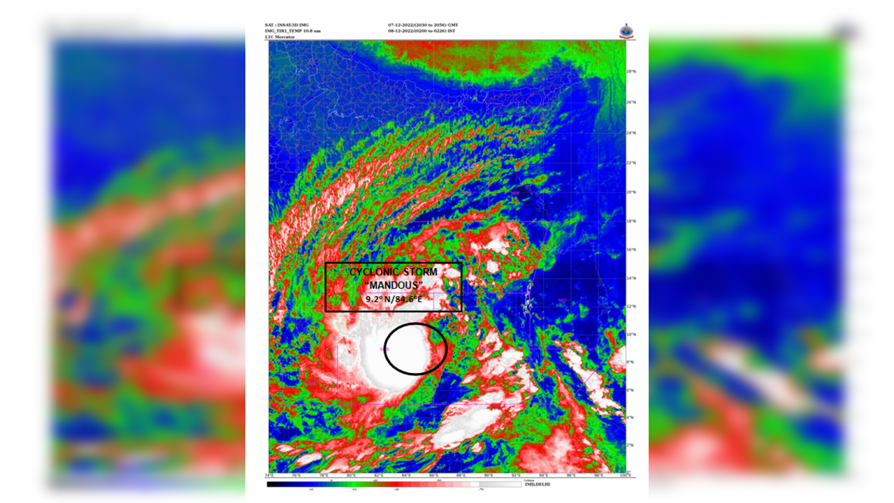 Cyclone Mandous: Deep Depression intensifies into cyclonic storm Mandous; rainfall alert for ...