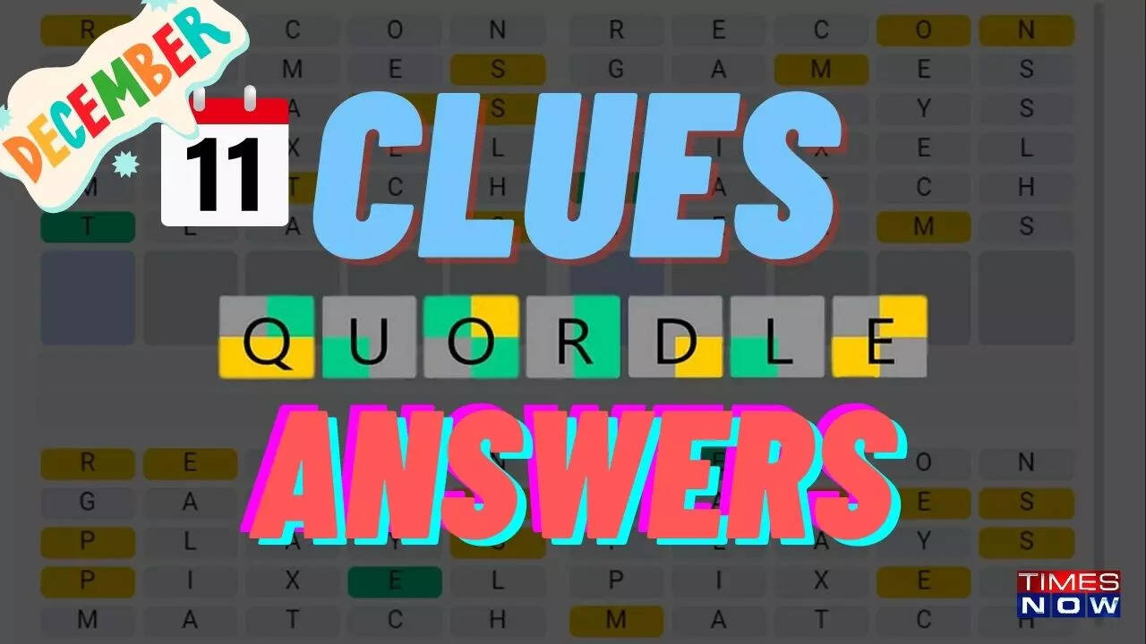 Quordle hints, clues, and answers for Dec 11; WordGame Sunday ...