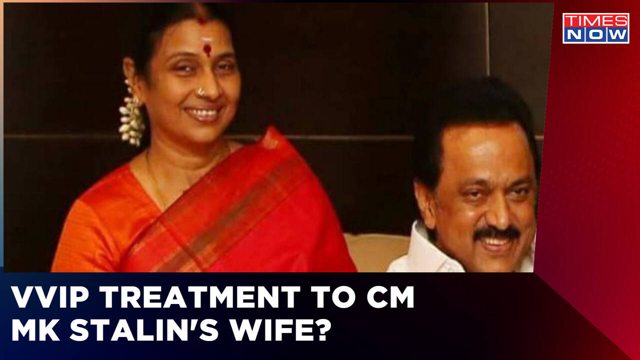 Tamil Nadu CM MK Stalin's Wife Durga Uses Deity's Umbrella | Opposition ...