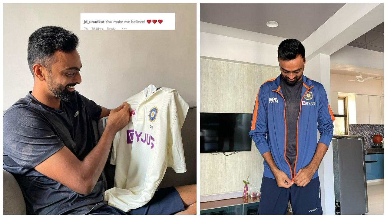 Jaydev Unadkat's wife shares pacer's heartwarming reaction on wearing ...