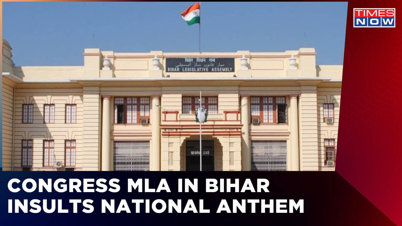 Bihar Congress MLA Abidur Rahman Remains Seated During National Anthem ...