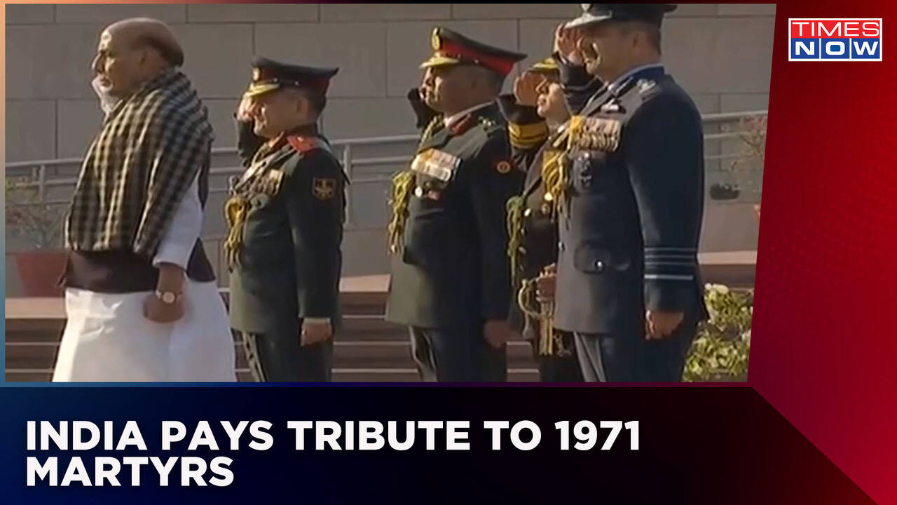 India Pays Tribute To 1971 Martyrs | Rajnath Singh Pays Tributes To ...