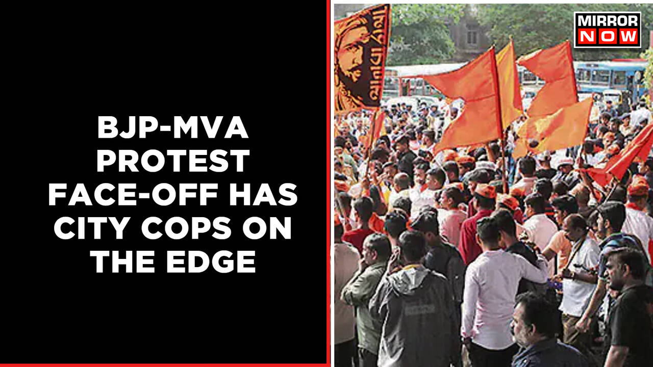 MVA-BJP Protest Face-Off Has Heavy Police Bandobast Planned Across ...