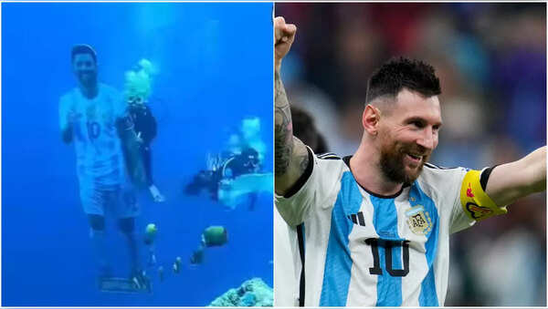 WATCH: Lionel Messi's fan in Kerala scuba dives into 100 feet in the ...