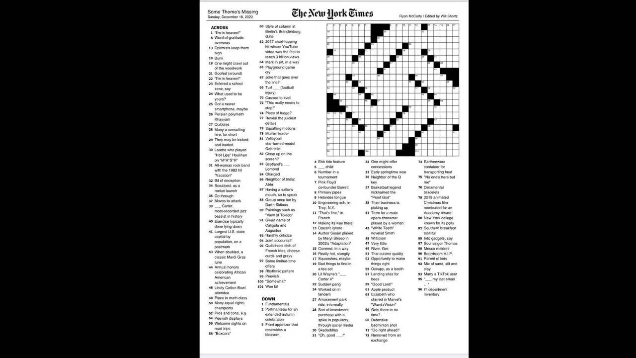 New York Times faces flak for crossword puzzle resembling NAZI symbol ...