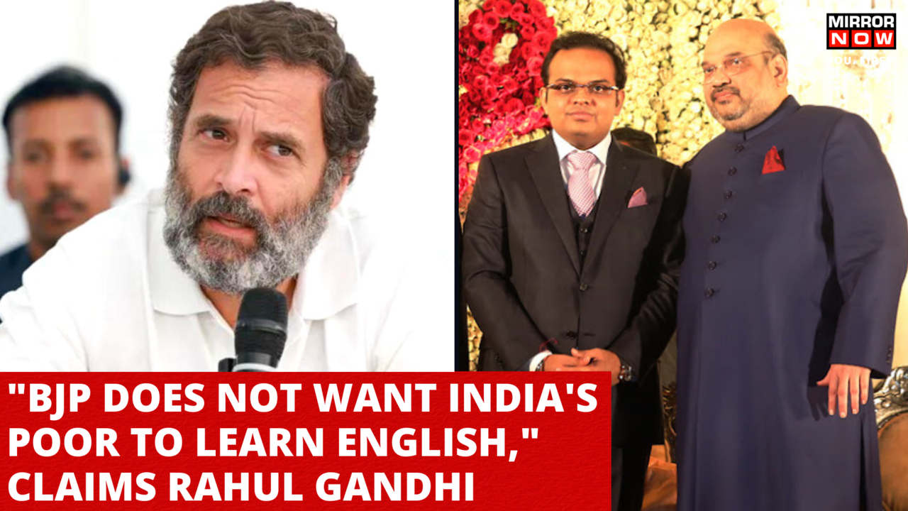 Rahul Gandhi Calls Out Top BJP Leaders for Opposing English, Says Hindi ...
