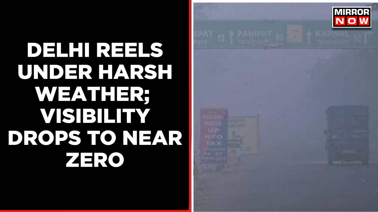 Delhi Engulfs In Dense Fog, Visibility Reduces To Zero | Coldwave North India | Pollution Levels ...
