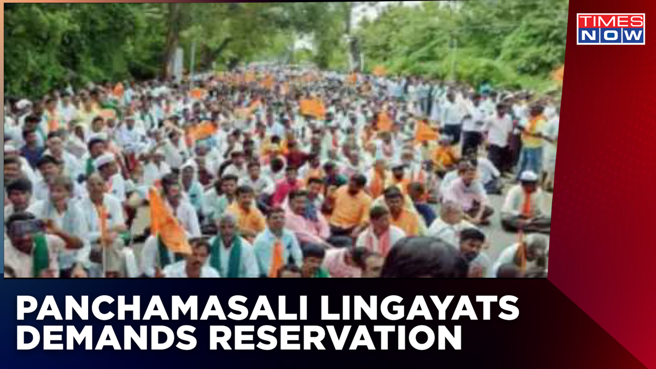 Panchamasali Lingayat Held A Padayatra For Reservation, In Belagavi ...