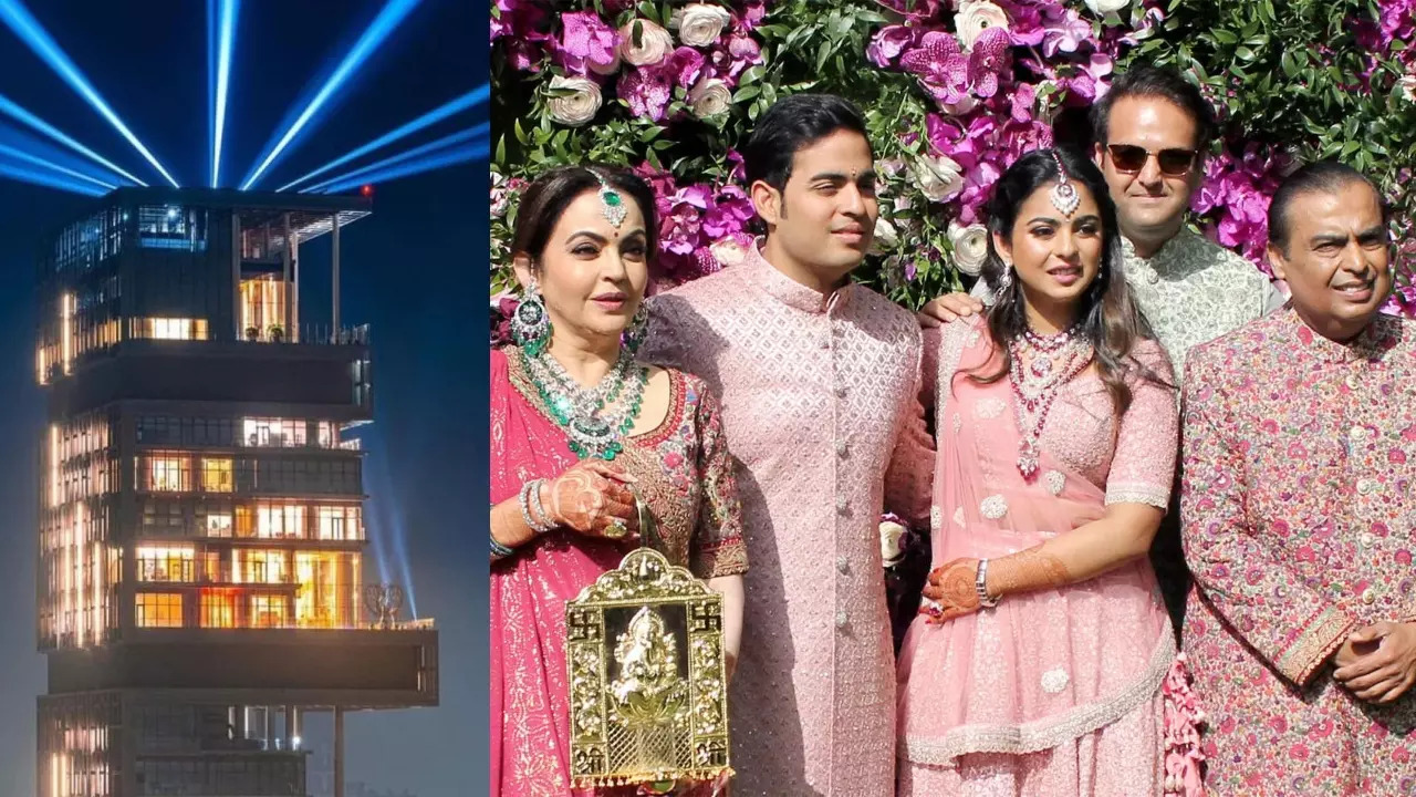 Ahead of New Year, Mukesh Ambani's luxurious abode Antilia lights up to ...