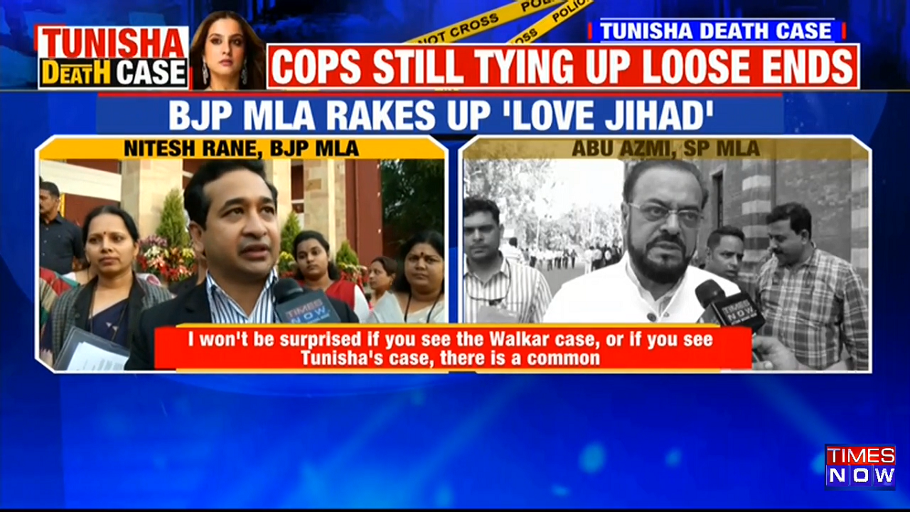 BJP MLA Nitesh Rane rakes up 'Love Jihad' angle in Tunisha Sharma death ...