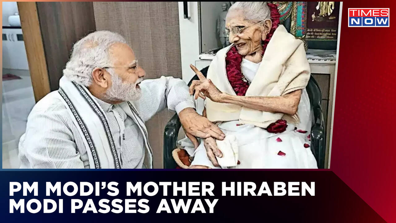 PM Modi's Mother Hiraben Passes Away At 100; PM Leaves For Ahmedabad ...