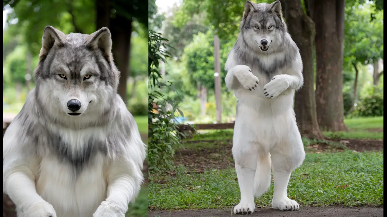 Japanese man spends Rs 18 lakh to 'look like a real wolf walking on ...