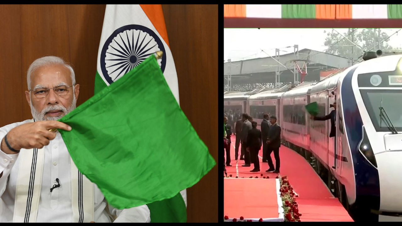 Vande Bharat Express: PM Modi flags off Howrah - New Jalpaiguri ... Vande Bharat Express: PM Modi flags off Howrah - New Jalpaiguri ...