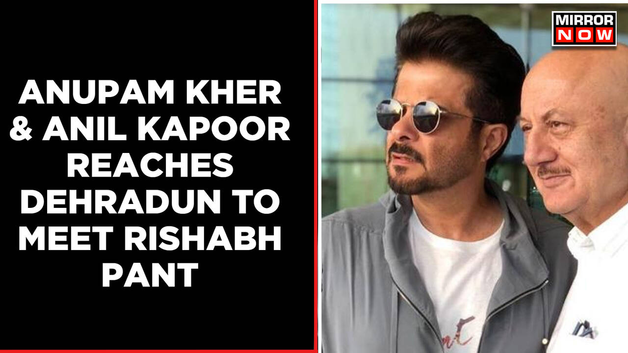 Anil Kapoor, Anupam Kher Arrive At Dehradun hospital, Wish Rishabh Pant ...