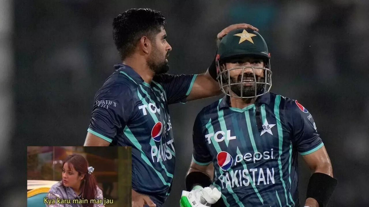 Babar-Rizwan be like 'kya karu main mar jaun?': Fans react after Afridi demands 135 strike rate ...