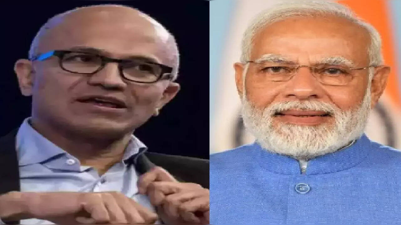 Satya Nadella India Visit: Microsoft Chairman lauds the way India is ...