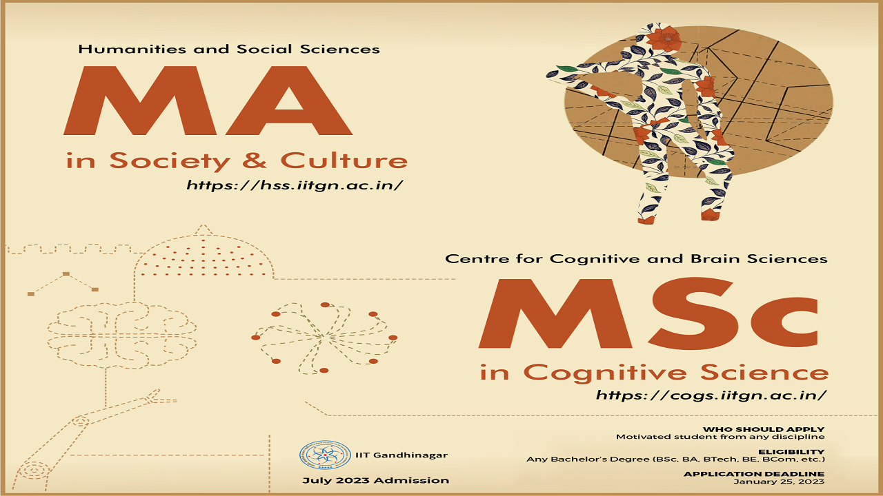 IIT Gandhinagar PG admissions begin for Cognitive Science, Society and Culture courses, apply ...