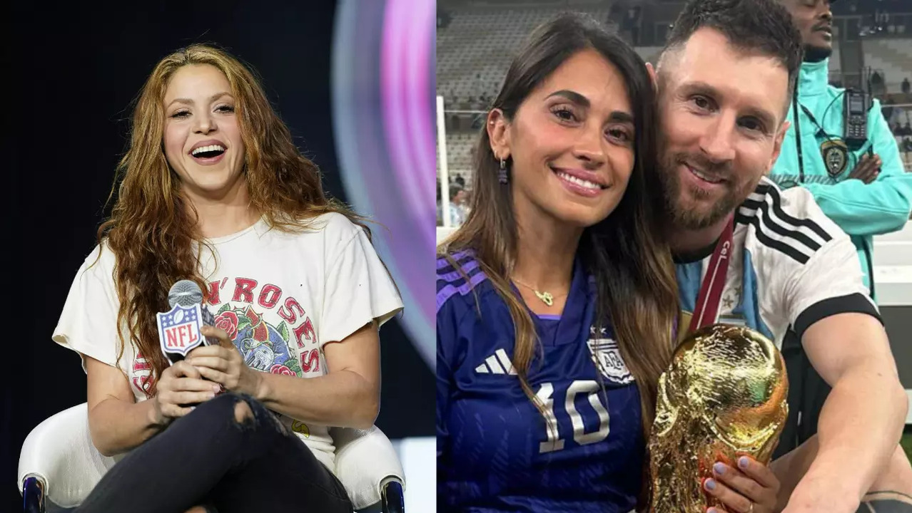 Lionel Messi's wife reacts to Shakira's cryptic post seemingly aimed at ...