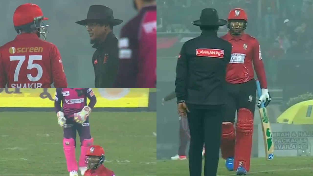 WATCH: Furious Shakib Al Hasan screams at umpire, charges towards him getting into heated ...