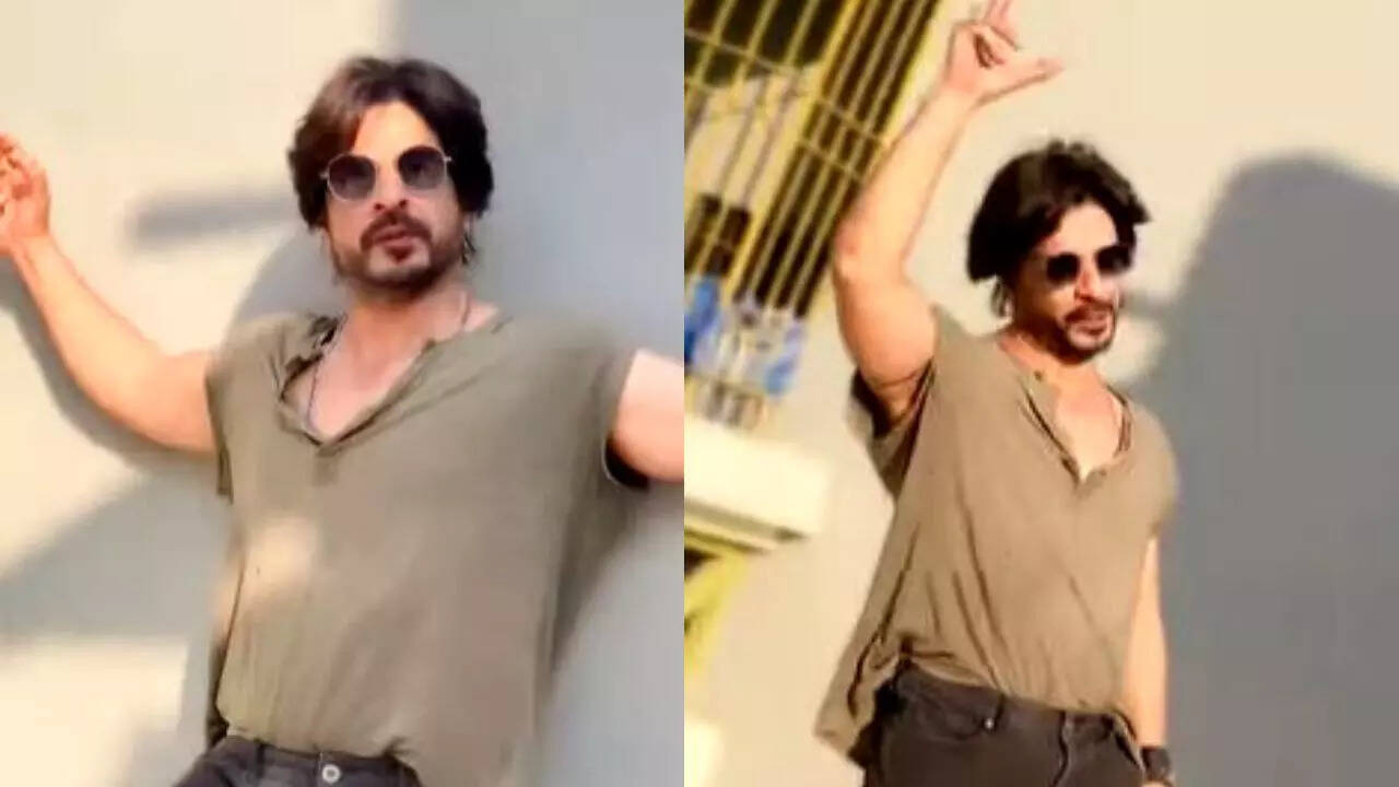 Shah Rukh Khan's doppelganger dances to 'Jhoome Jo Pathaan', uncanny resemblance stun netizens ...