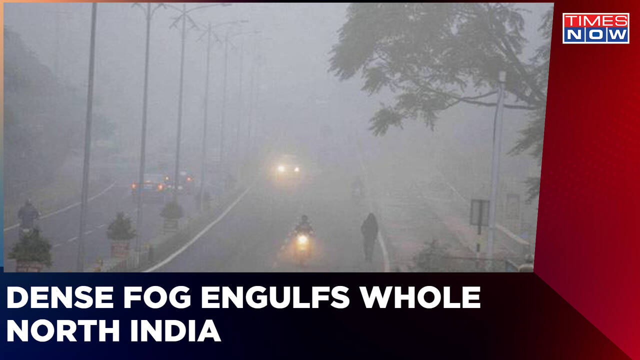 Dense Fog Engulfs North India; 29 Trains Running Late, Flights Delayed Due To Low Visibility ...