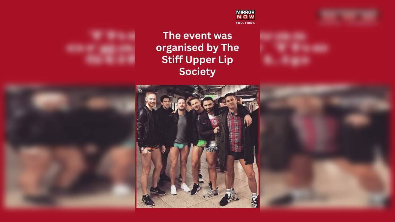 No-Trousers Day in London | Subway Commuters Strip Down, Walk Around ...