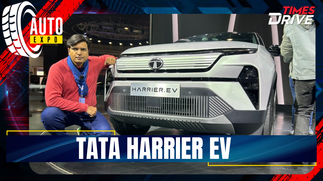 Tata Harrier EV Unveiled at Auto Expo 2023 😎 | Detailed Walkaround | Times Now