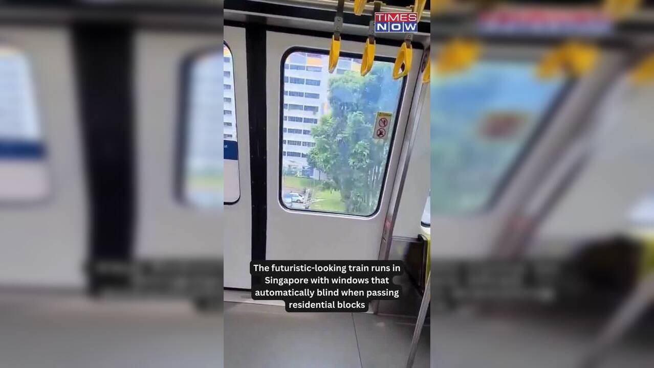 A Video Is Going Viral Of A Train That Automatically Blinds Windows ...