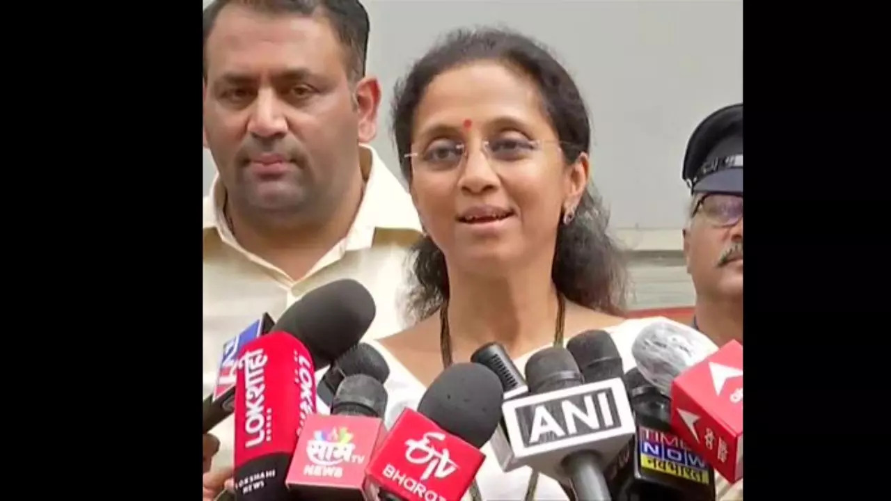 WATCH - NCP MP Supriya Sule's saree catches fire during Pune programme ...