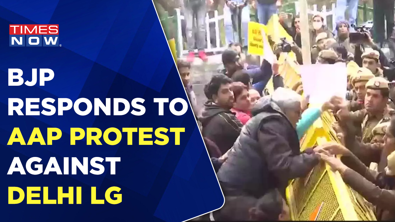 BJP Spokesperson Responds To AAP Protest Against Delhi LG Vinay Saxena ...