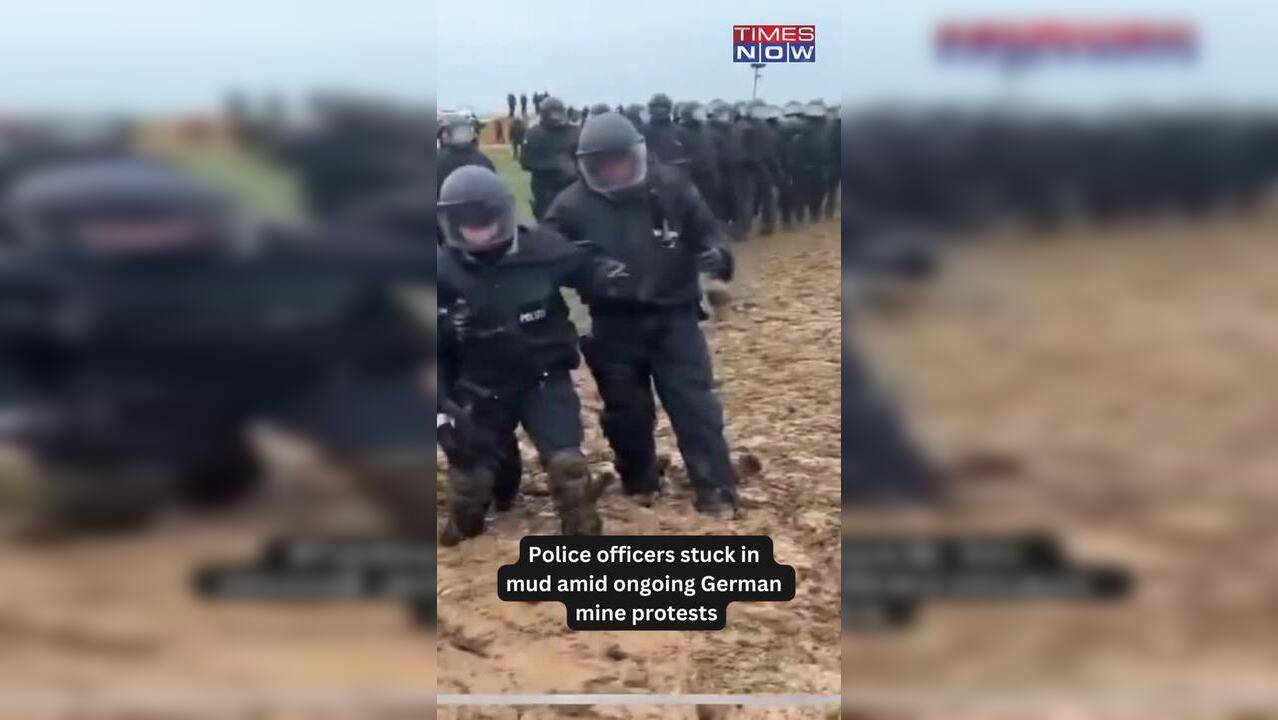 Viral Video Shows Police Officers Getting Stuck In Mud Amid Ongoing ...