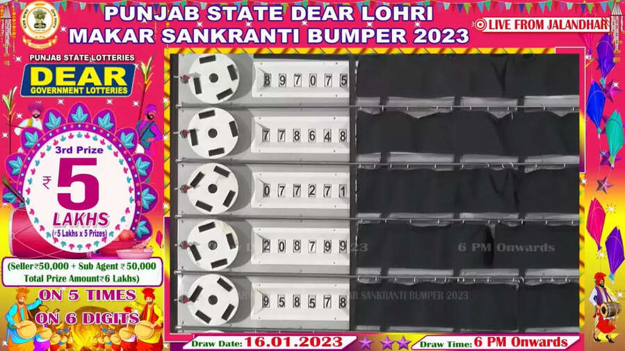 Punjab Bumper Lottery Result LIVE, Winner Name List PDF, Punjab State ...